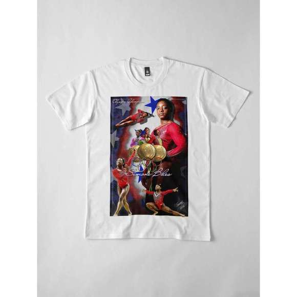Gildan | Shirts | Simone Biles Olympic Champion T Shirt | Poshmark
